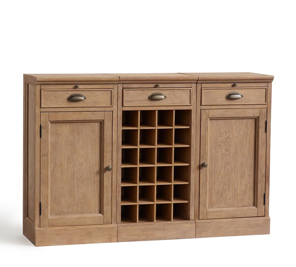 Modular Bar 54” Buffet With Wine Grid | Pottery Barn