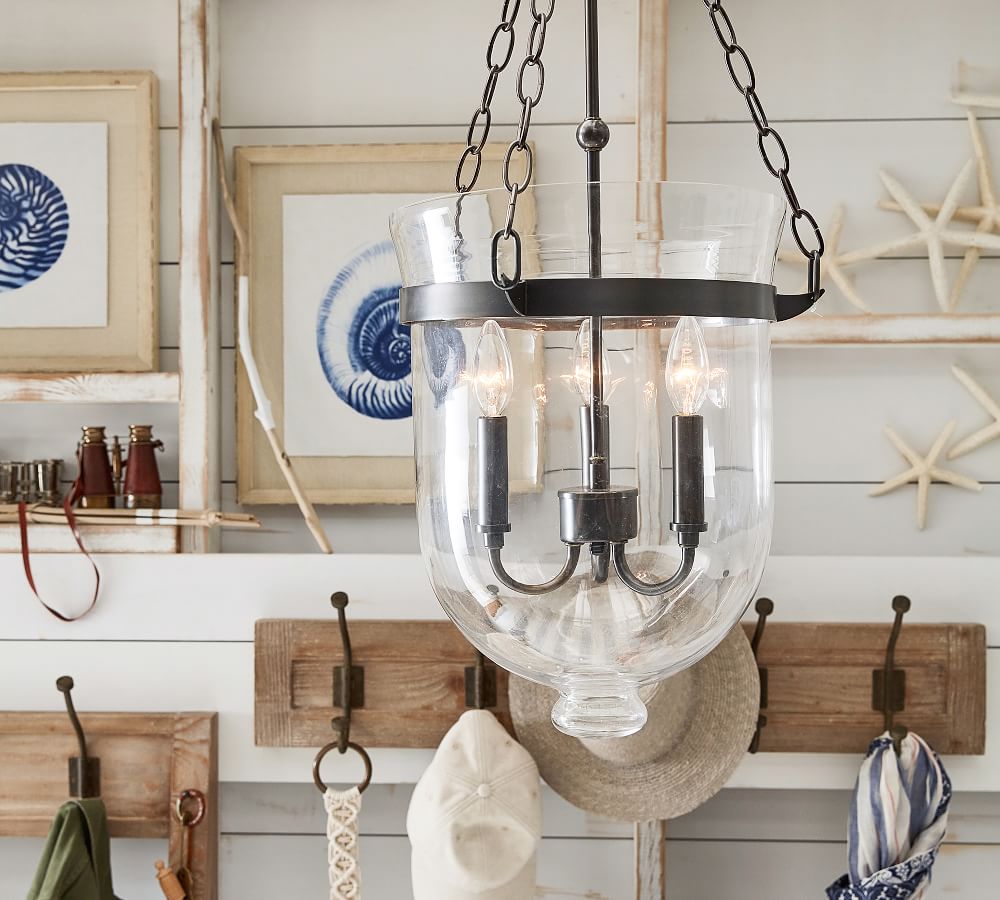 Hundi Metal & Glass Pendant | Pottery Barn