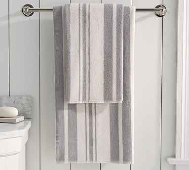 Morning Stripe Organic Towels | Pottery Barn