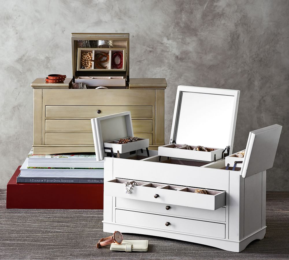 Ultimate Wooden Jewelry Box - Extra Large | Pottery Barn