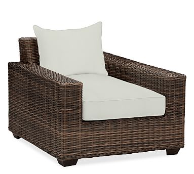 Torrey Square Arm Lounge Chair Cushion Slipcovers | Pottery Barn