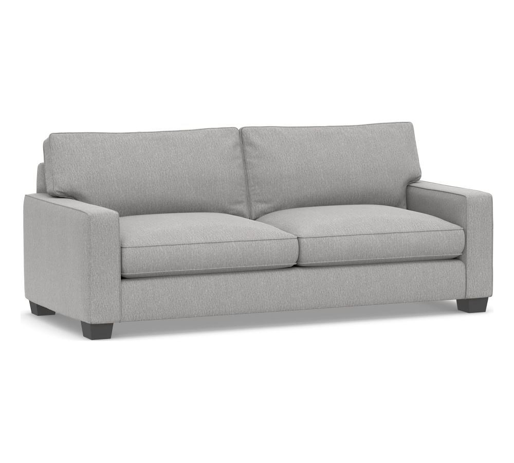 PB Comfort Square Arm Upholstered Grand Sofa 87", Box Edge, Down Blend ...