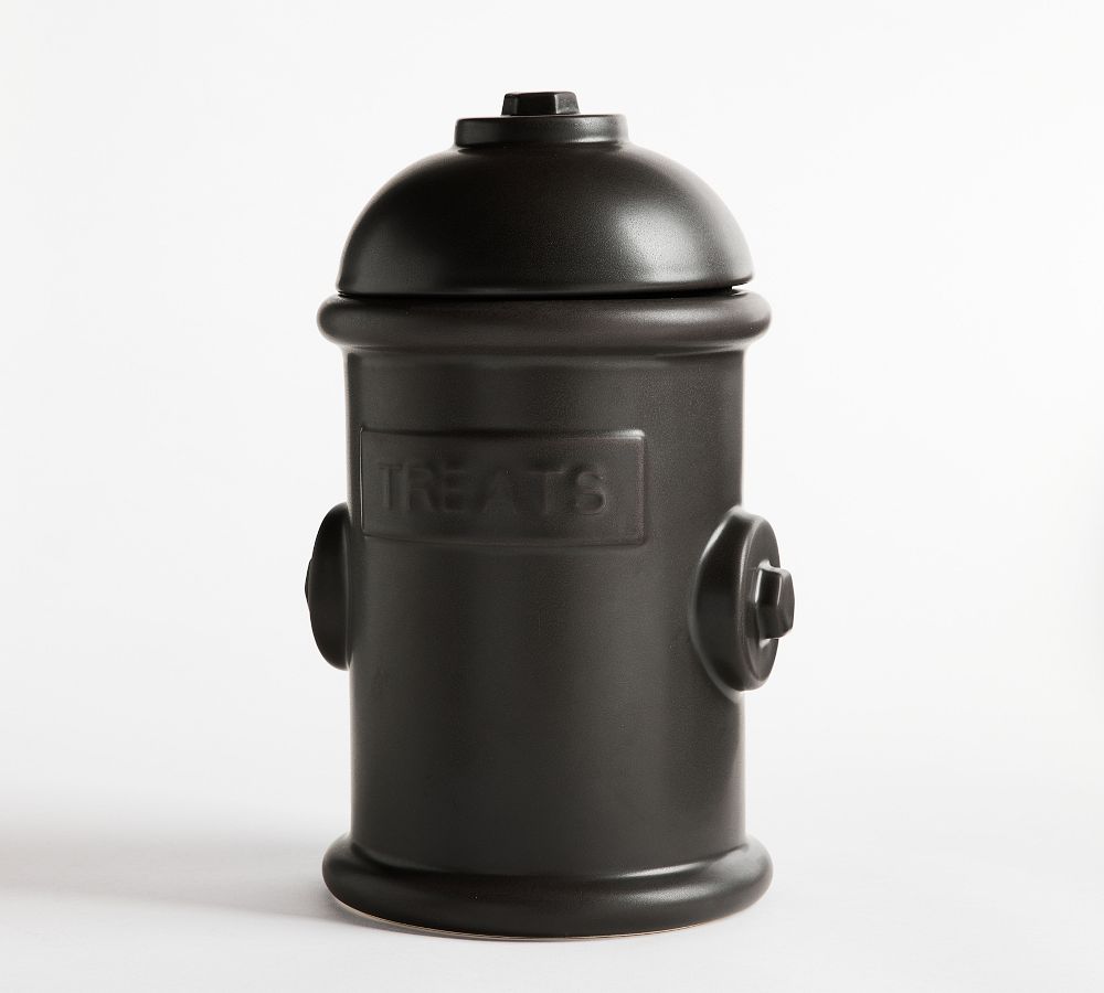 Mason Stoneware Fire Hydrant Shaped Pet Treat Canisters | Pottery Barn