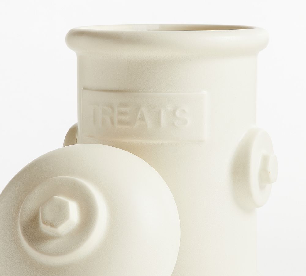 Mason Stoneware Fire Hydrant Shaped Pet Treat Canisters | Pottery Barn