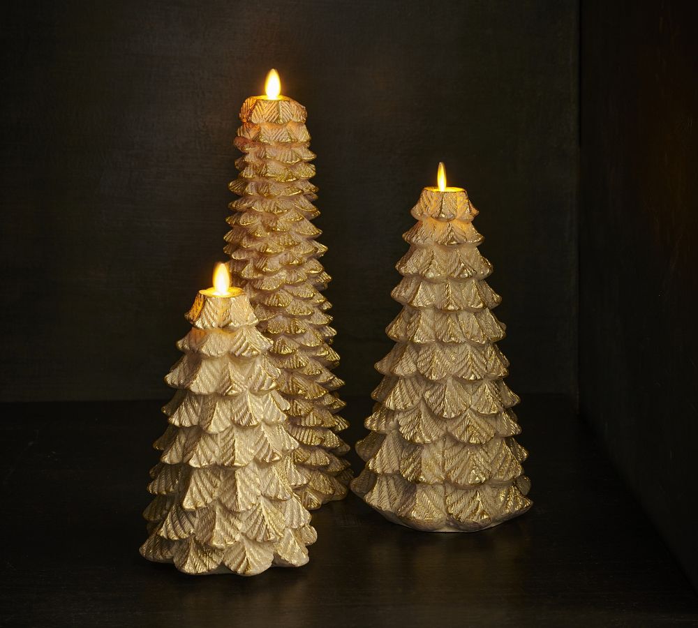 Premium Flickering Flameless Tree Candle | Pottery Barn