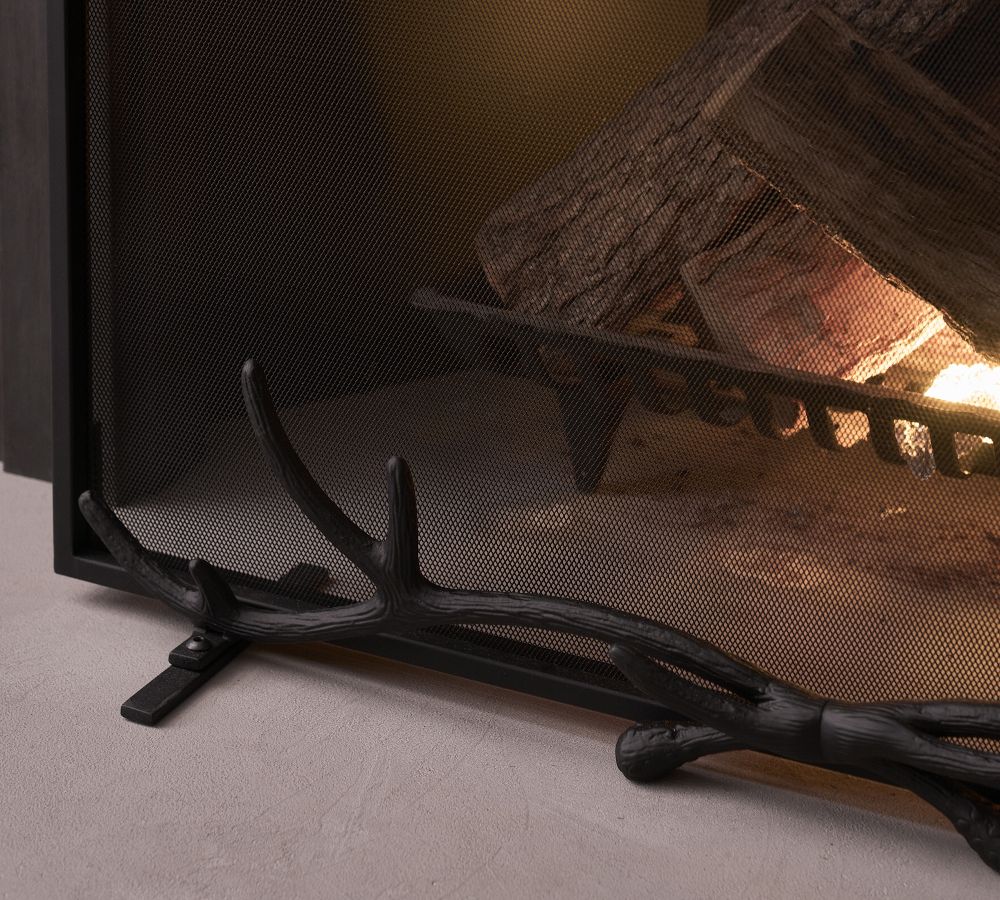 Bronze Antler Fireplace Screen | Pottery Barn