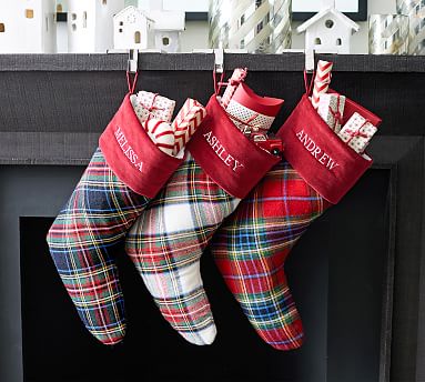 Plaid Stockings | Pottery Barn