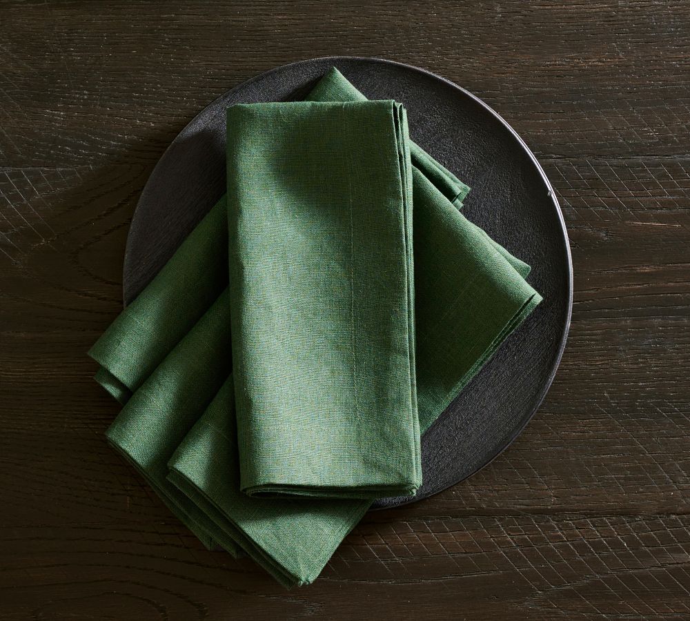 Mason Oversized Linen Napkin | Pottery Barn