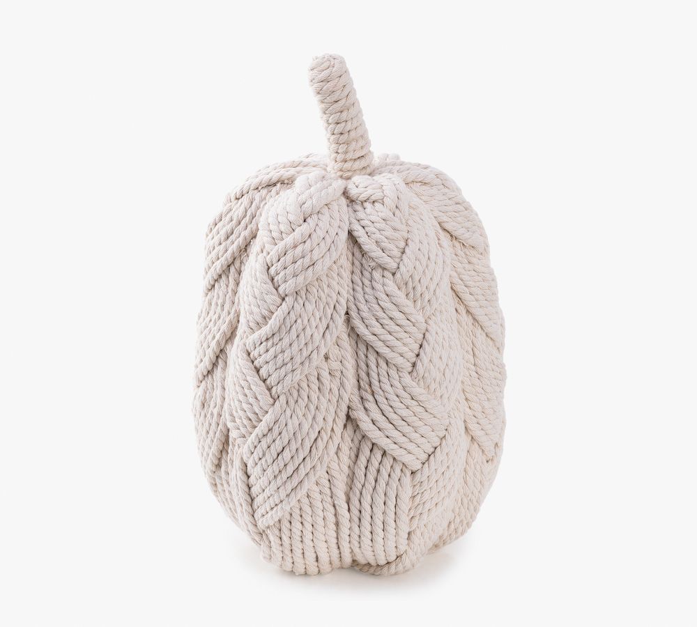 Rope Braided Pumpkins | Pottery Barn