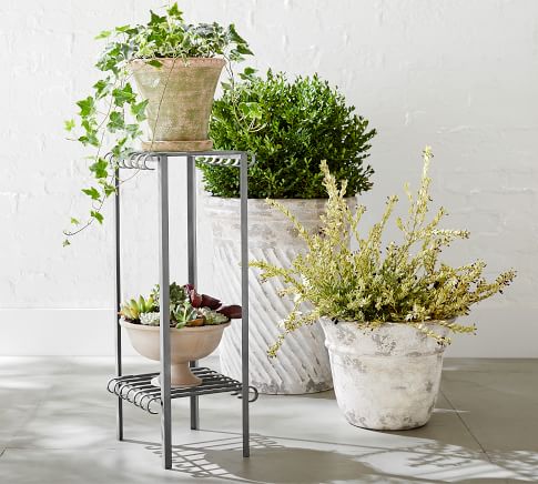 Lyon Zinc Tiered Plant Etagere | Pottery Barn
