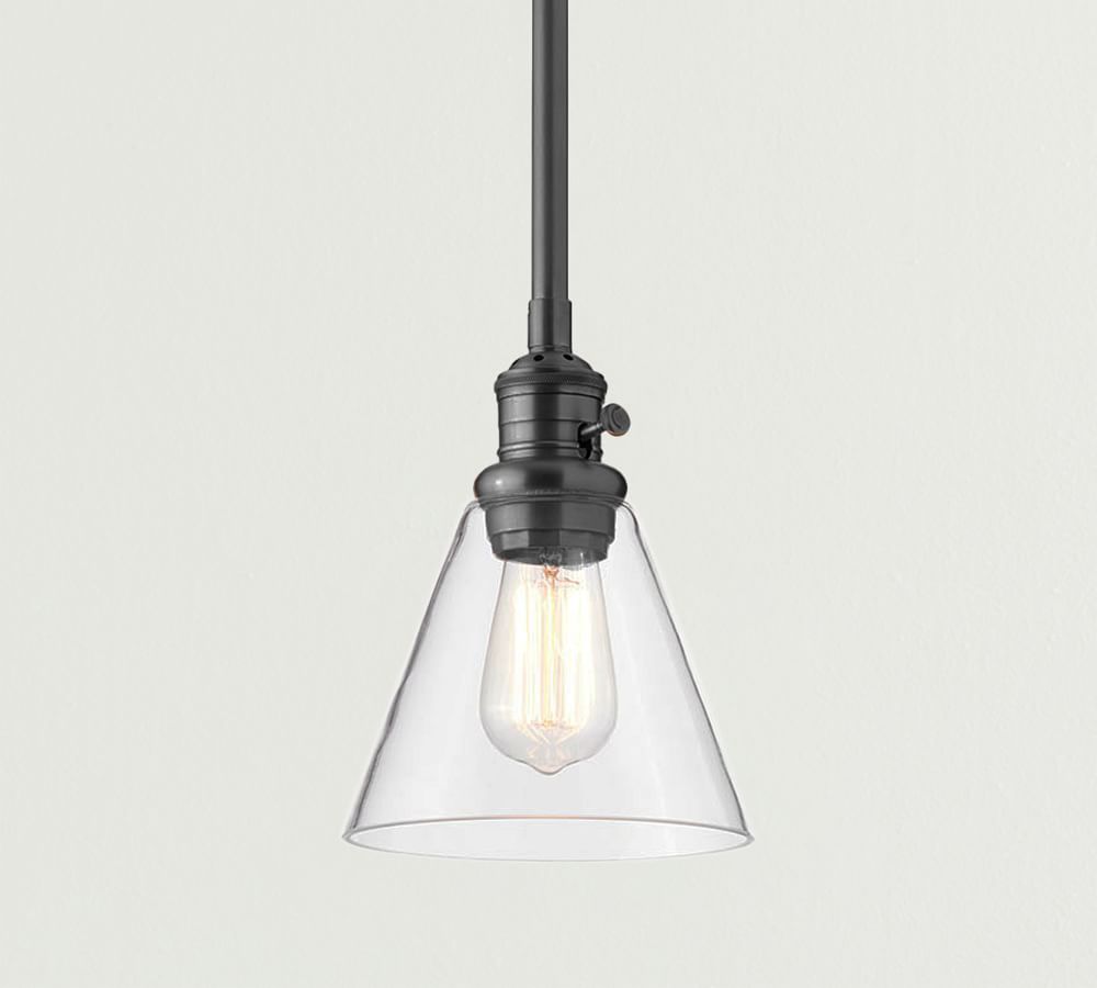 Flared Glass Pole Pendant | Pottery Barn