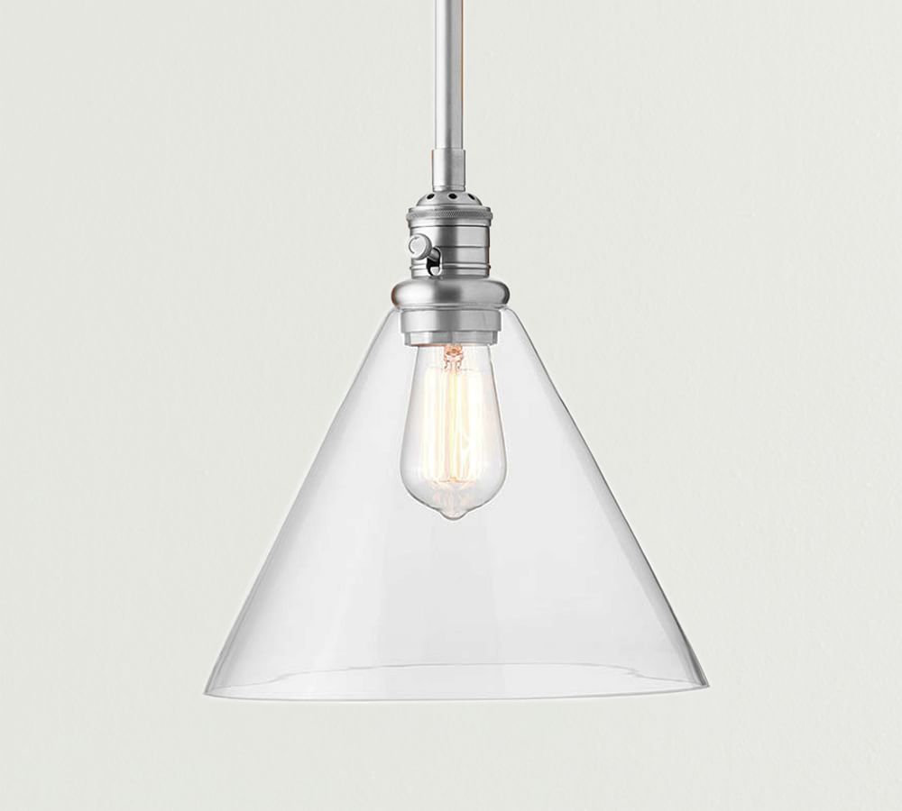 Flared Glass Pole Pendant | Pottery Barn