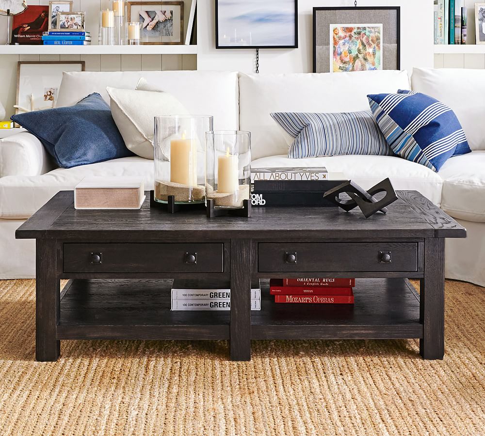Benchwright 60" Rectangular Coffee Table | Pottery Barn