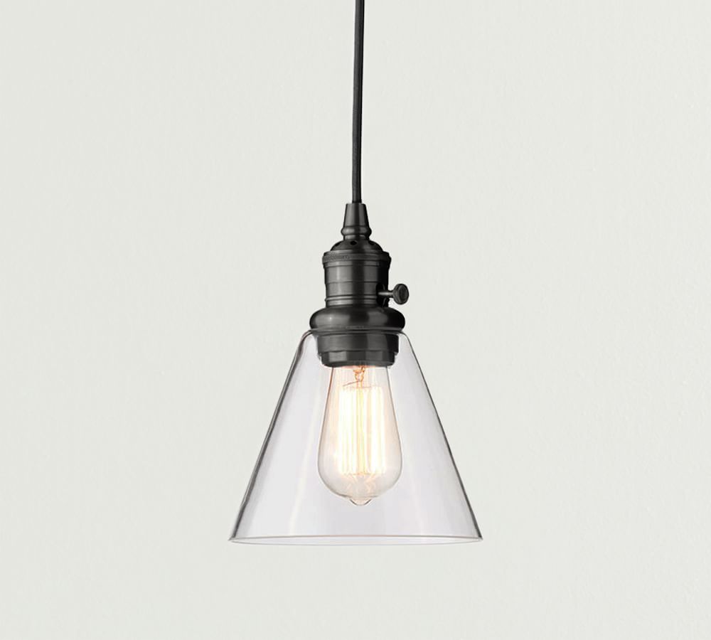 Flared Glass Cord Pendant | Pottery Barn