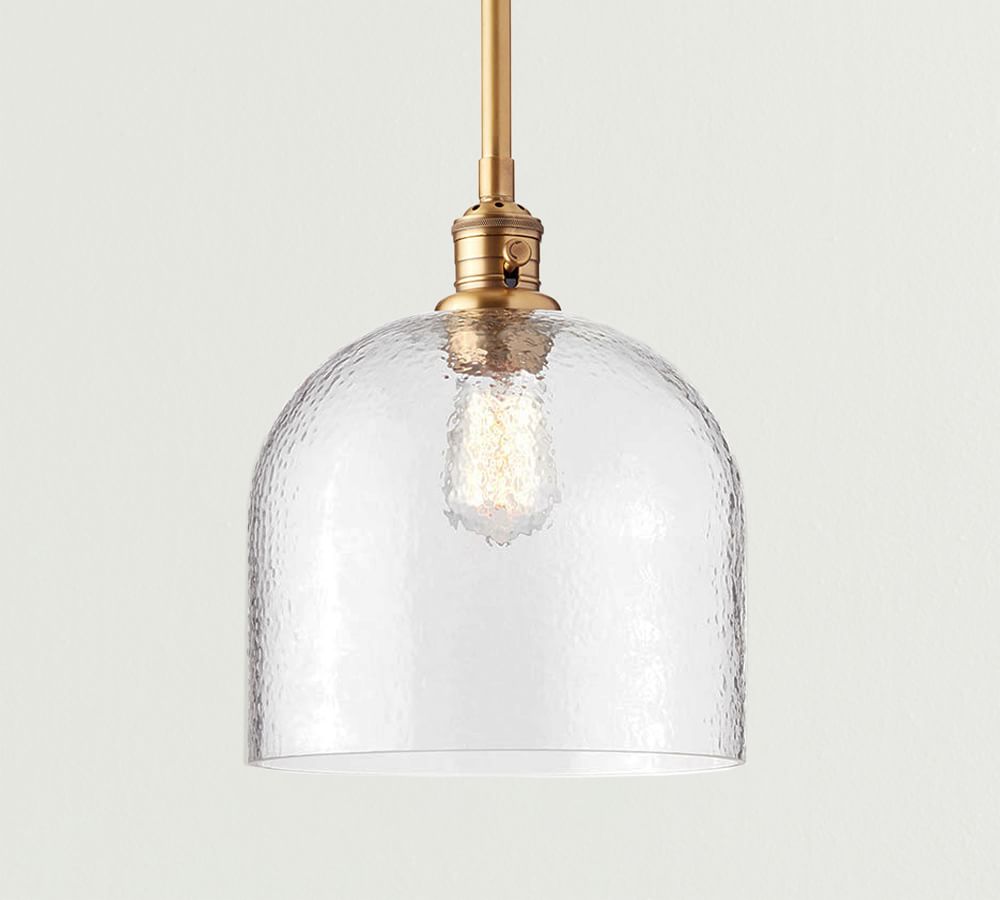 Textured Glass Pole Pendant | Pottery Barn