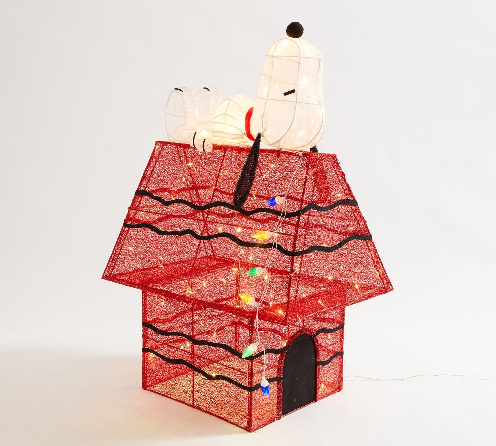 Peanuts™ Light Up Snoopy™ On House | Pottery Barn