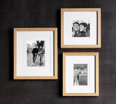 Multi-Mat Wood Gallery Assorted Frames - Set of 9 | Pottery Barn