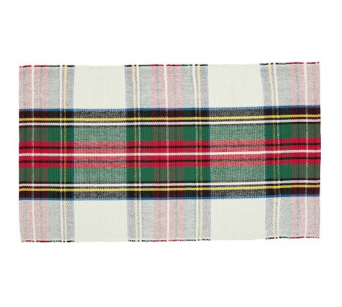 Stewart Plaid Quilted Cotton Placemats | Pottery Barn