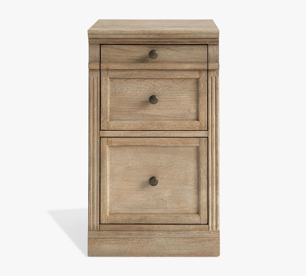 Gray Wash Livingston Single 2-Drawer Filing Cabinet | Pottery Barn