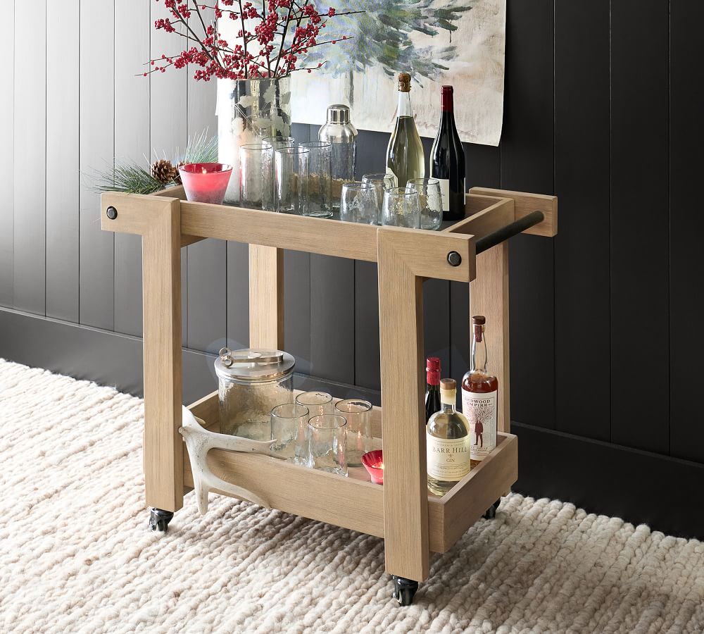 Benchwright 37" Bar Cart | Pottery Barn