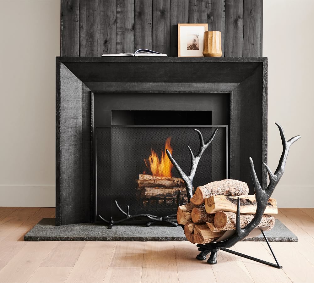 Bronze Antler Fireplace Collection | Pottery Barn