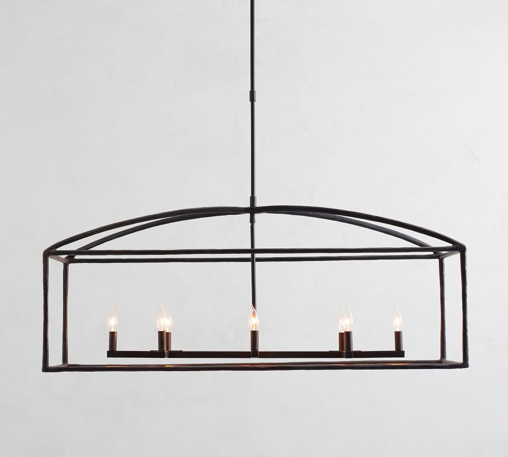 Fallon Forged Iron Linear Chandelier