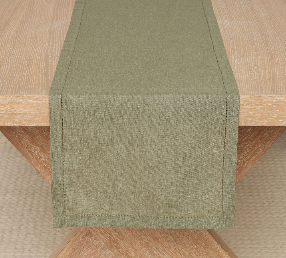 Belgian Linen Table Runner | Pottery Barn