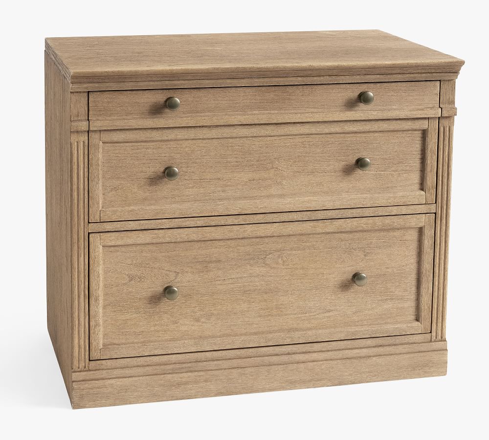 Livingston Double 2-Drawer Lateral Filing Cabinet with Top | Pottery Barn