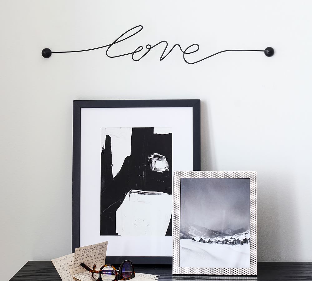 Bronze Script Wall Art - Love | Pottery Barn