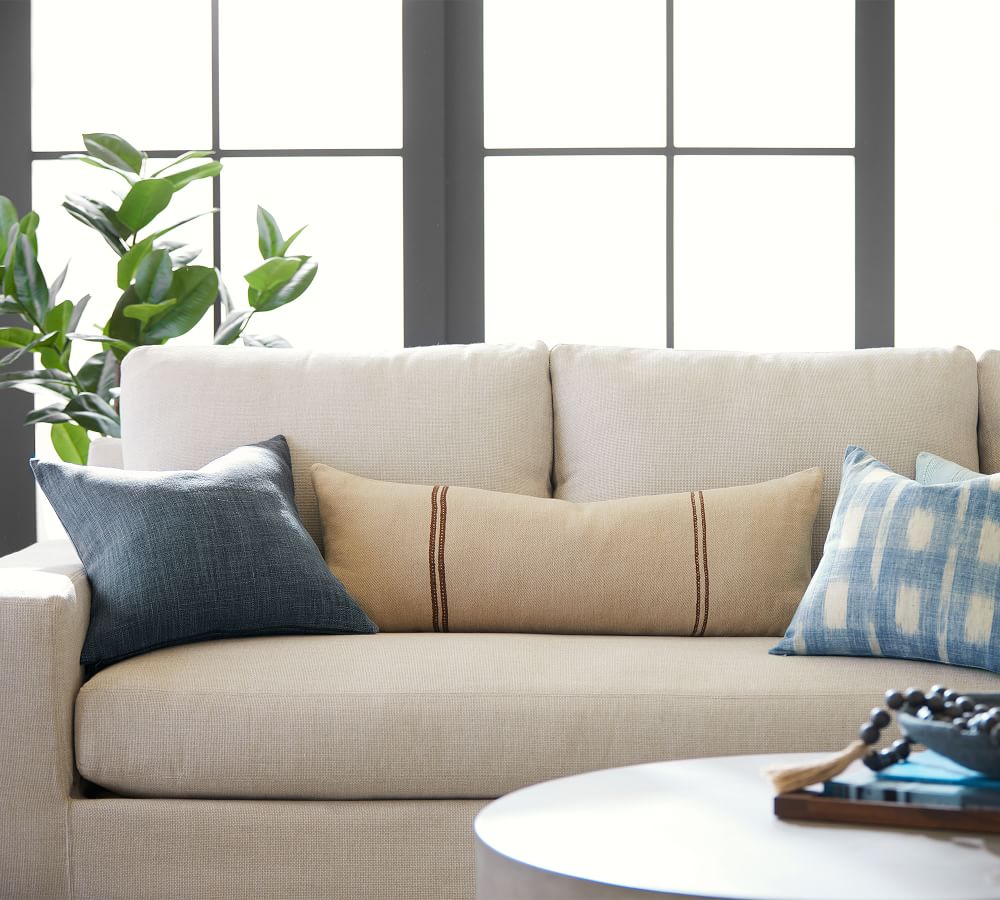 OPEN BOX: Belgian Linen Pillow Cover | Pottery Barn