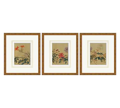 Edo Flowers Botanical Prints | Framed Wall Art | Pottery Barn