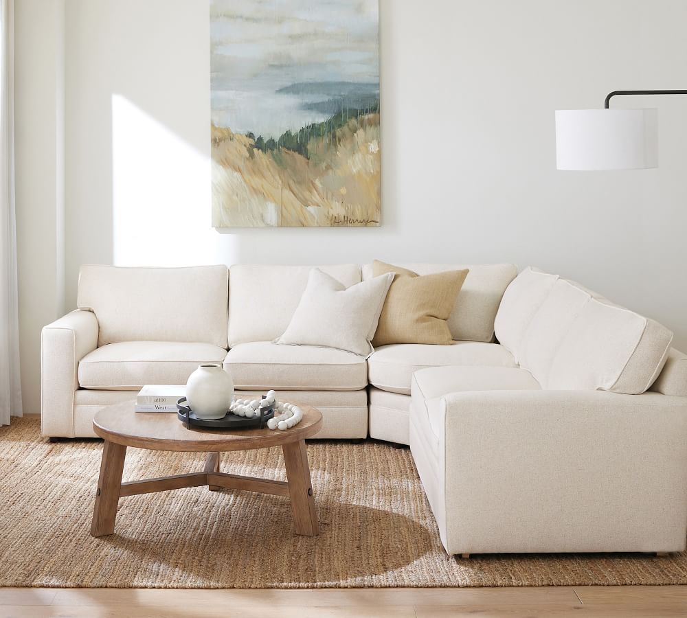 Rustic Farmhouse 44" Round Coffee Table | Pottery Barn