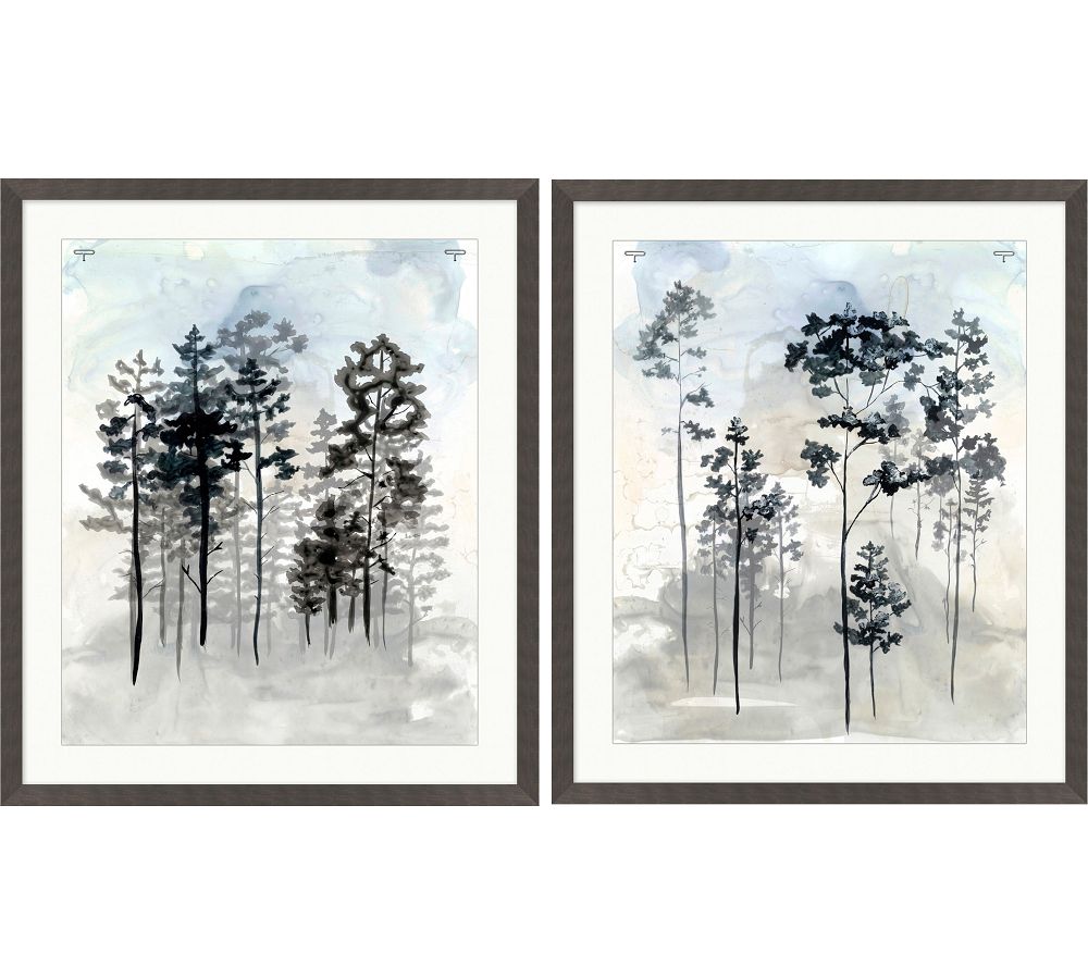 Watercolor Forest Framed Print | Pottery Barn