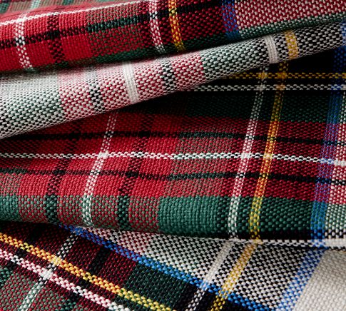 Stewart Plaid Percale Sheet Set | Pottery Barn