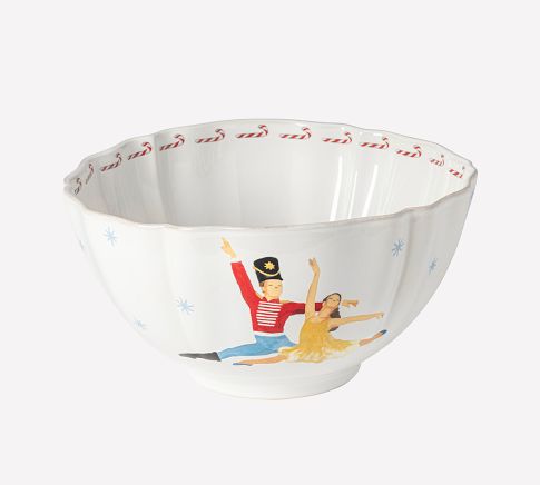 Nutcracker Handcrafted Stoneware 16 -Piece Dinnerware Set | Pottery Barn