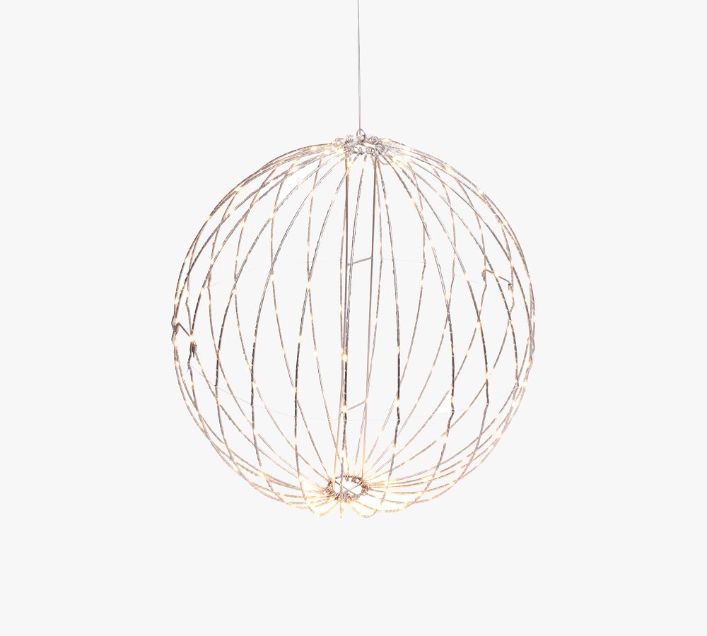 Light Up Sphere with Warm LED Lights | Pottery Barn