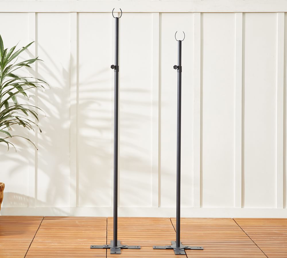 Outdoor Standing String Light Posts - Set of 2 | Pottery Barn