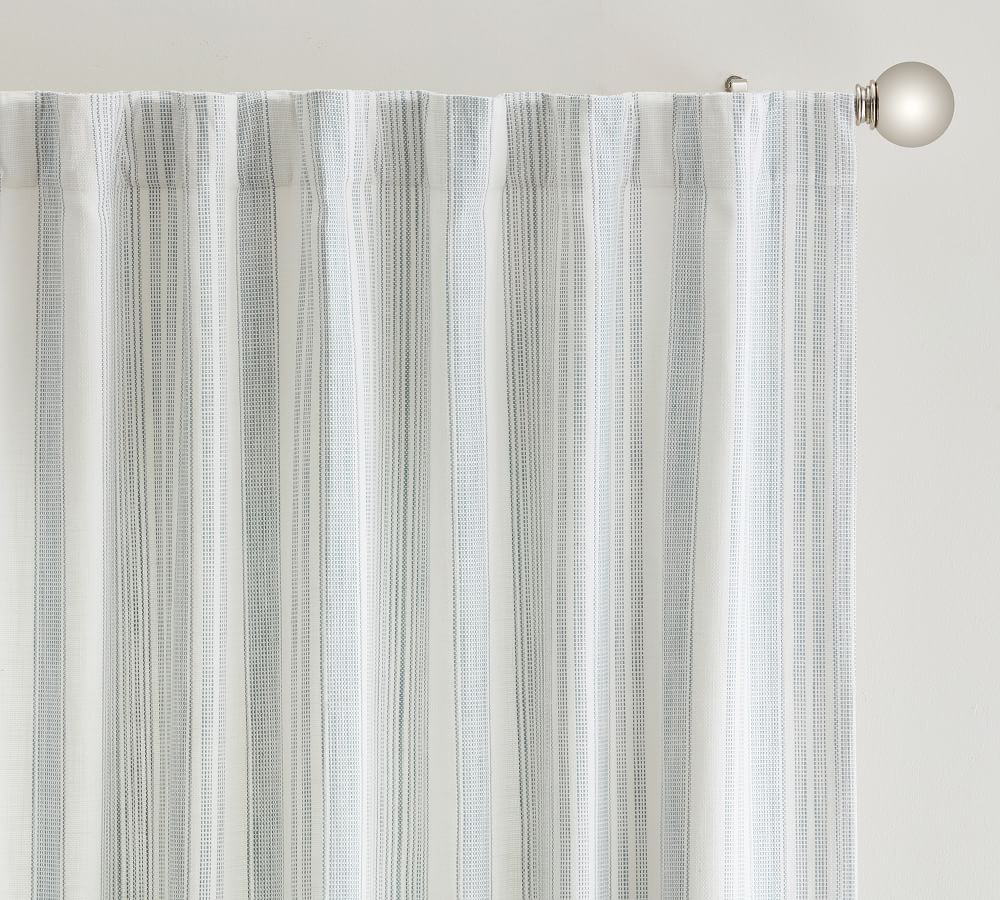OPEN BOX: Hawthorn Striped Cotton Curtain | Pottery Barn