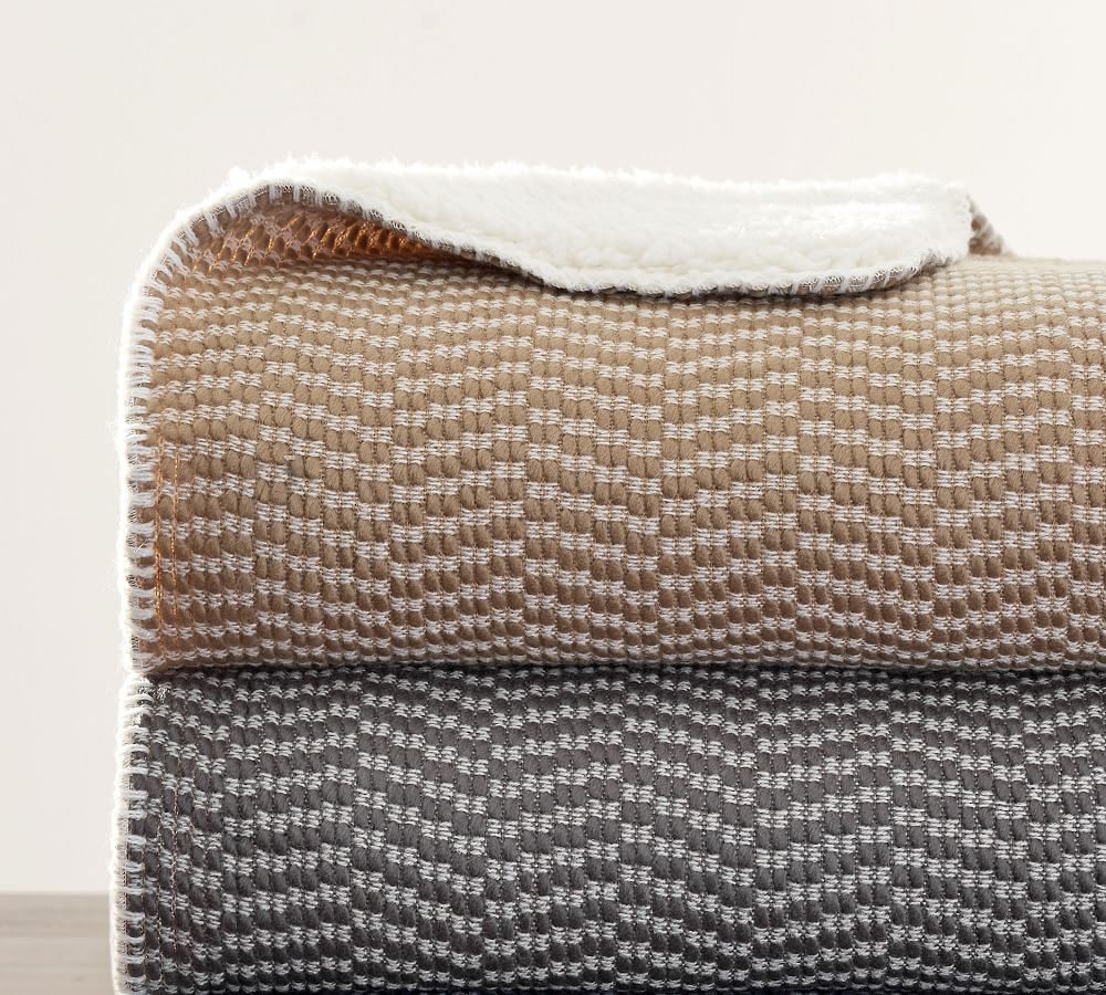 Chevron Cozy Throw Blanket | Pottery Barn