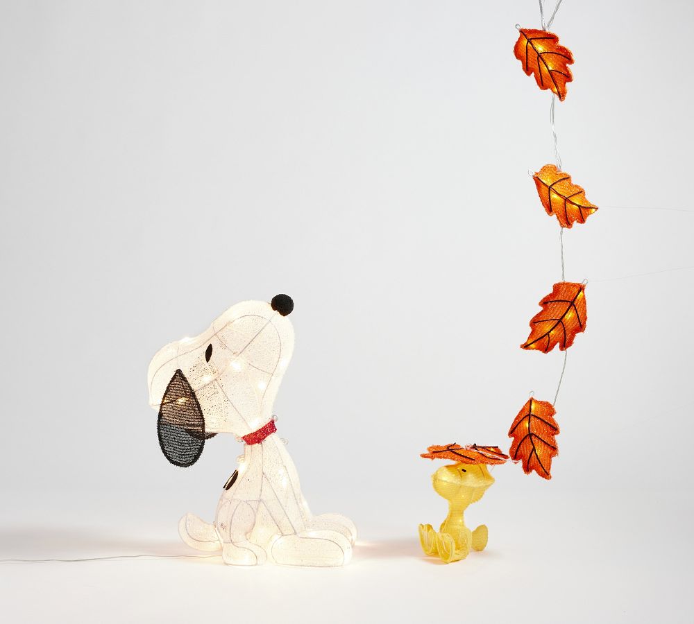 Peanuts™ Light Up Snoopy™ Falling Leaves | Pottery Barn