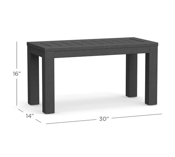 Indio Metal Rectangular Side Table | Pottery Barn