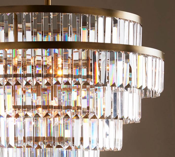 Gemma Crystal Round Chandelier | Pottery Barn