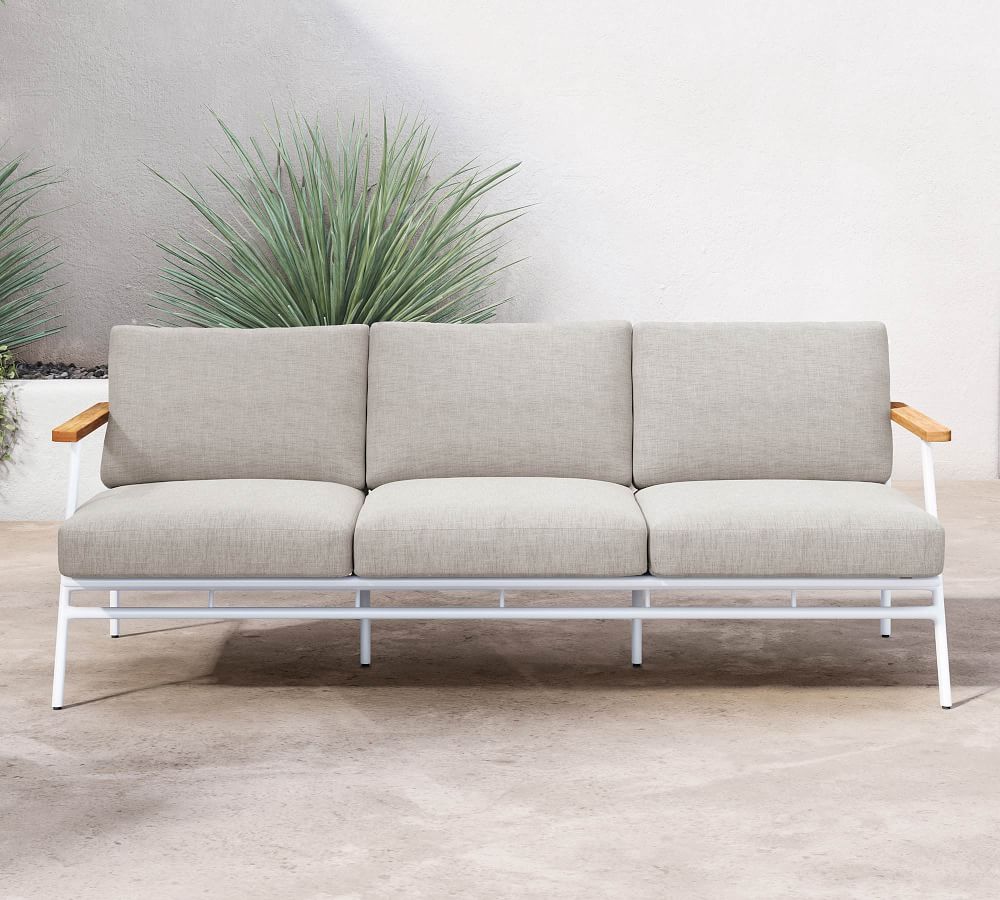 Camarillo FSC® Teak 78" Sofa | Pottery Barn