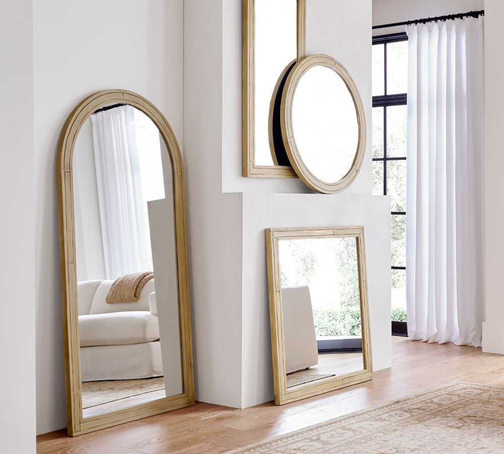 Field Wooden Handcrafted Rectangular Mirror | Pottery Barn