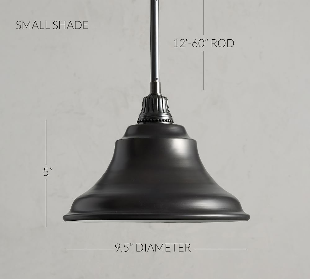 Curved Metal Bell Pole Pendant | Pottery Barn