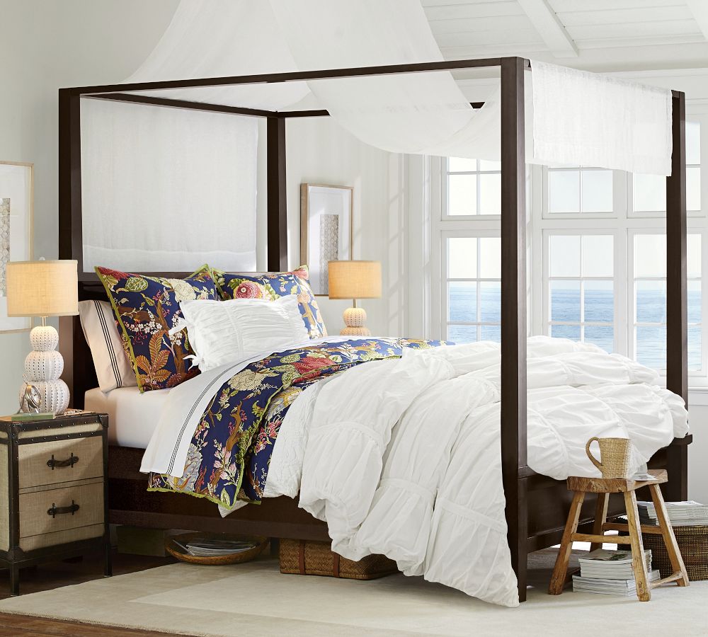 Farmhouse Canopy Bed | Wooden Beds | Pottery Barn