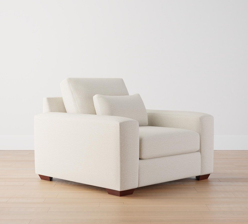 Big Sur Square Arm Deep Seat Upholstered Armchair | Pottery Barn