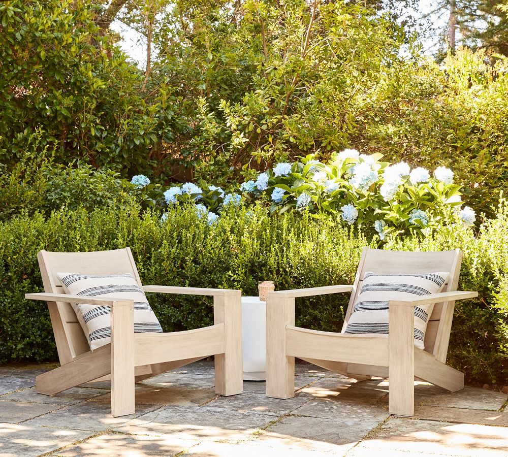 Indio FSC® Eucalyptus Modern Adirondack Chair | Pottery Barn