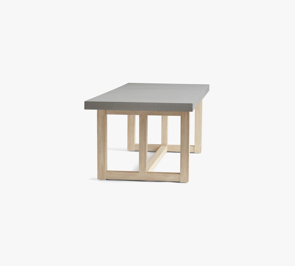 Portola Rectangular Concrete Dining Table | Pottery Barn