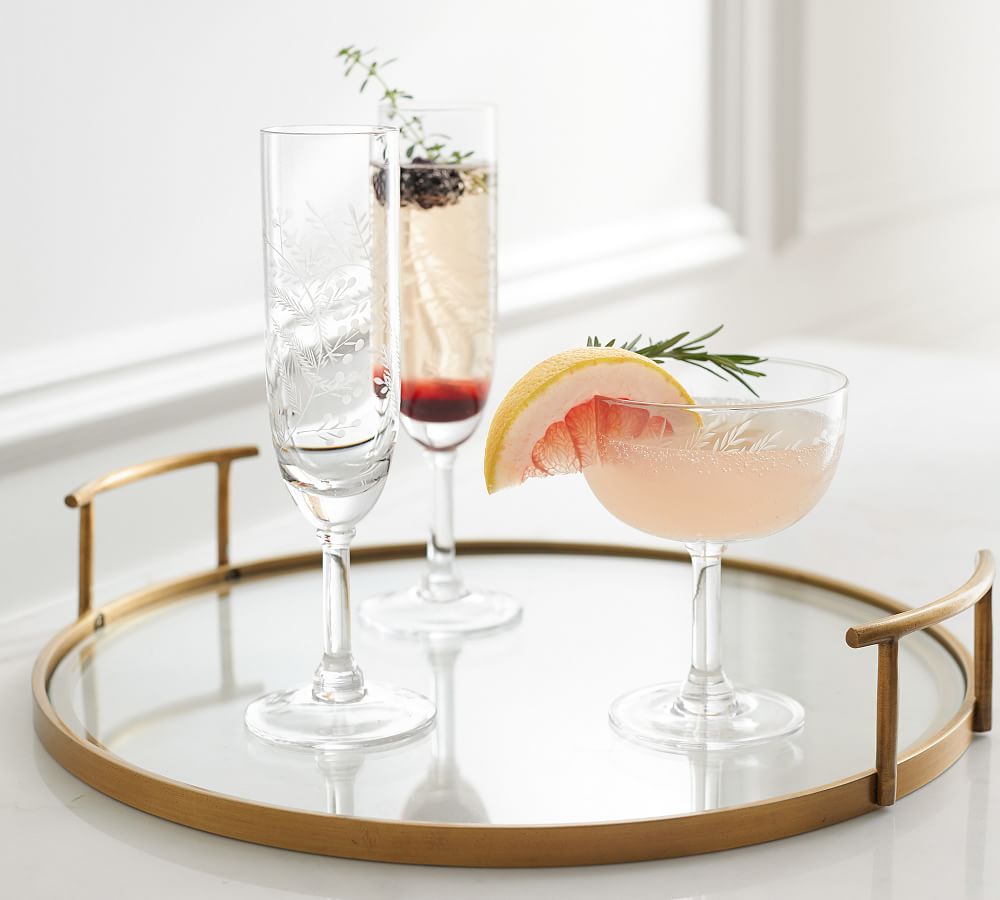 Bleecker Glass Bar Tray | Pottery Barn